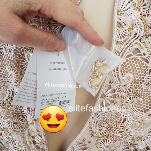 Zimmermann | Dresses | Zimmermann Doily Multi Color Short Dress Tag ...